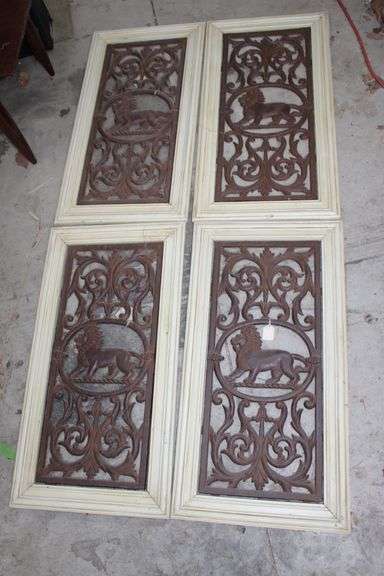 Lion Wall Panels - Auction Ohio