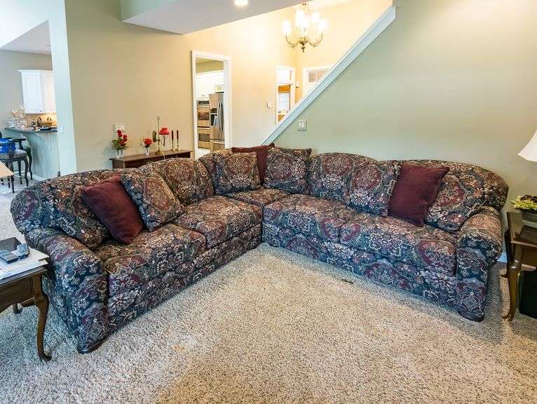 High End Sectional with Ottoman- Richard Honquest - Auction Ohio