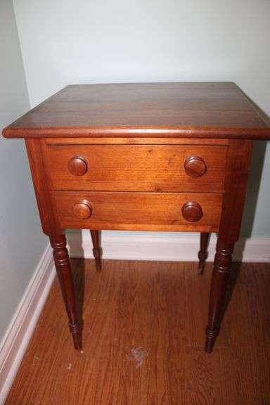 Cherry Bedside Table - Auction Ohio