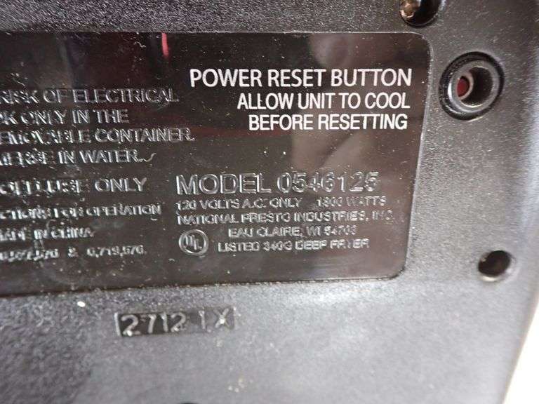 Presto ProFry Stainless Steel 8-Cup Deep Fry 1800w Immersion Element ...