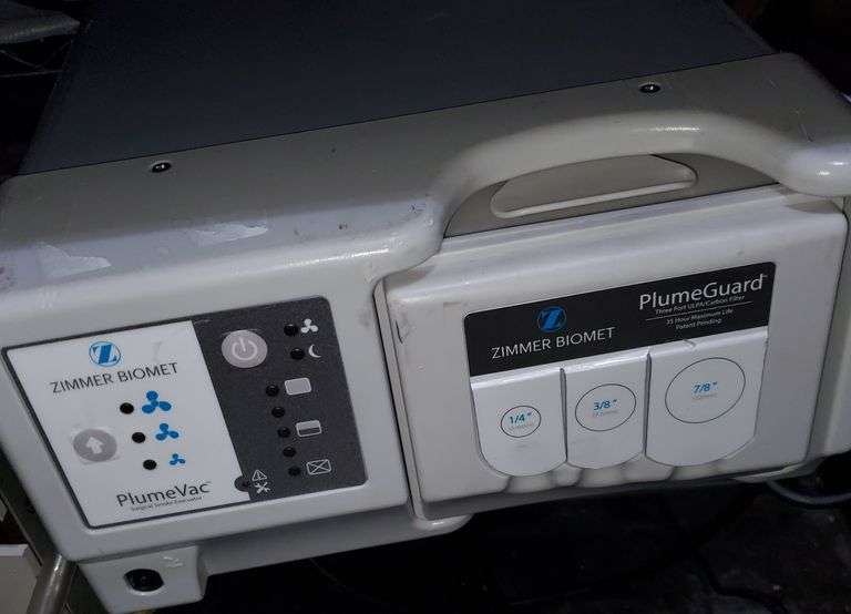 Lot of 7 Zimmer Biomet PlumeVac Surgical Smoke Evacuator - Auction Ohio