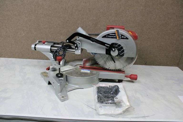 Chicago Electric 12″ Compound Slide Miter Saw with Accessories ...