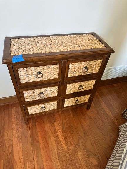 Woven Drawer Storage Chest - Auction Ohio