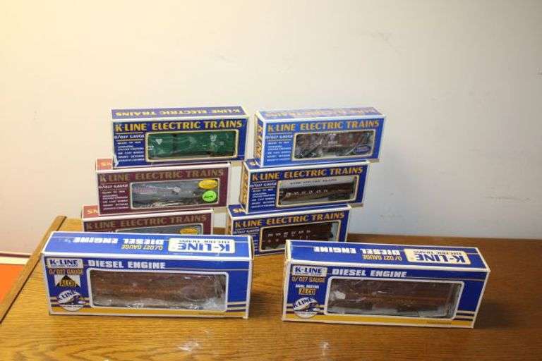 K-Line O/027 Gauge Electric Trains, Including Pennsylvania Cars and ...