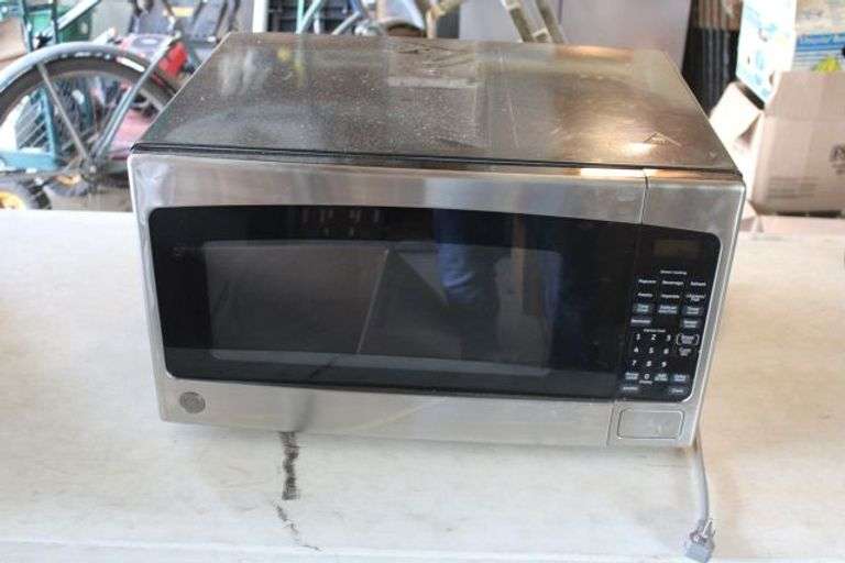 GE Stainless Steel Microwave Model JES2051SN4SS With Manuals - Auction Ohio