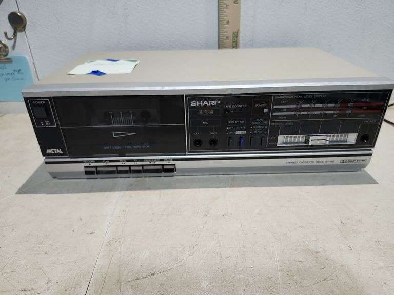 Sharp RT-160 Stereo Cassette Deck Works - Auction Ohio