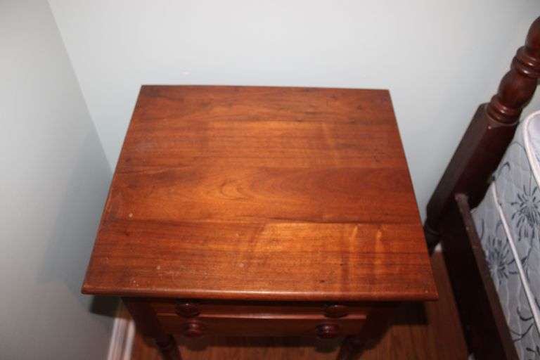 Cherry Bedside Table - Auction Ohio