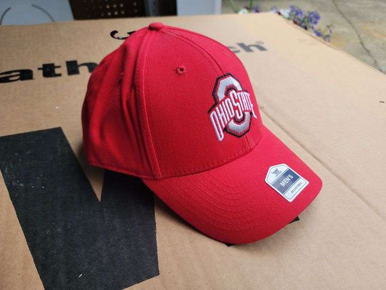 Red Ohio State Buckeyes Hat W/Velcro Back - Auction Ohio