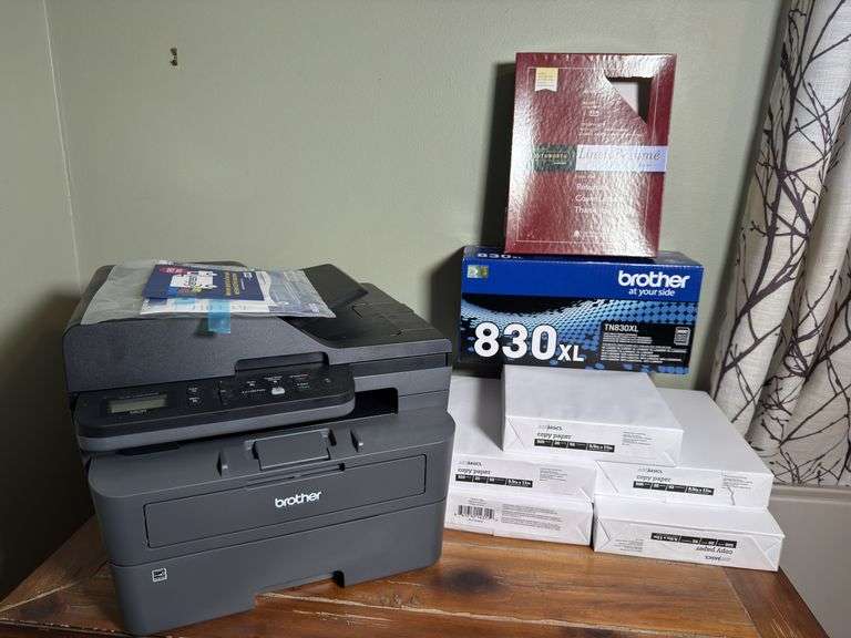 Brother Printer and Printer Paper - Auction Ohio