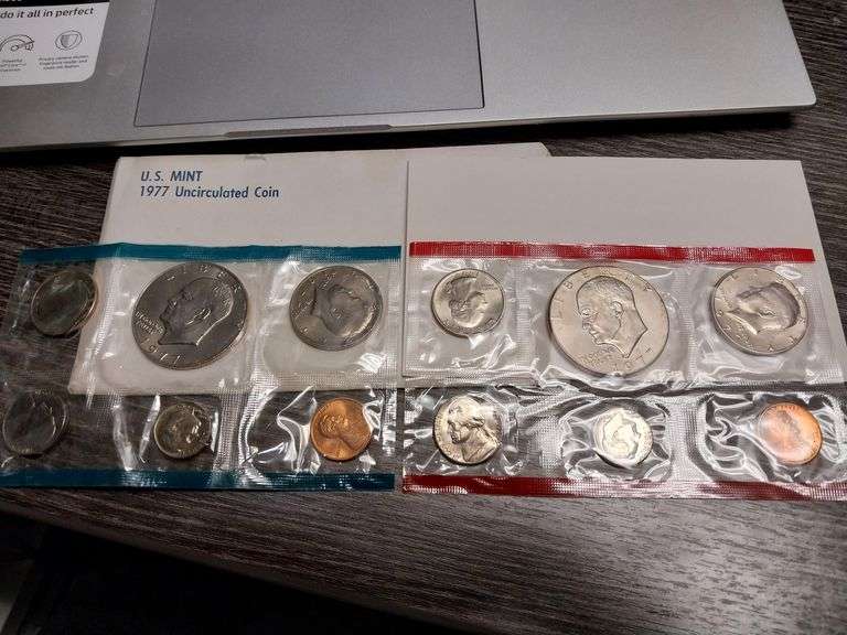 1977 U.S. Mint Uncirculated Coin Set – 12 Coins in Original Packaging ...