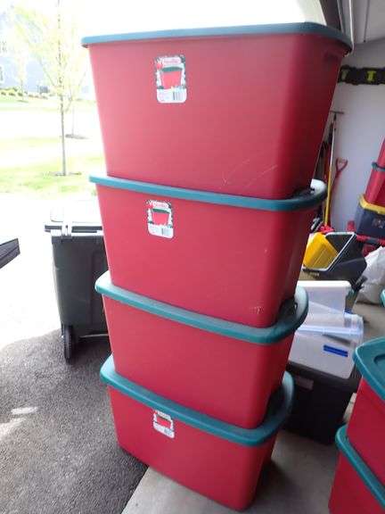 4 Four Empty 30 Gallon Sterilite Totes - Auction Ohio