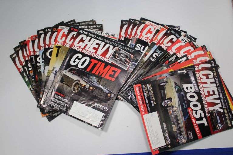Collection of 30+ Issues of Chevy High Performance Magazines - Auction Ohio