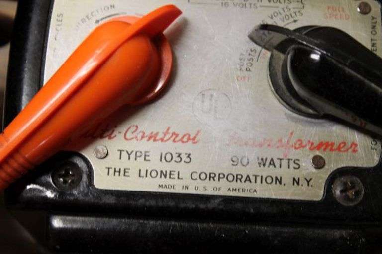 Lionel Corporation 1033 Transformer and Three Lionel Electric Trains in ...