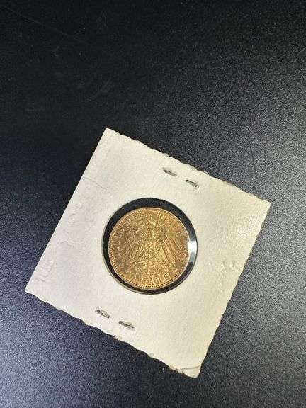 1901 German 20 Mark Gold Coin - Auction Ohio