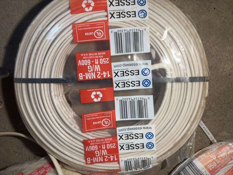 Three Rolls of 14-2 Electrical Wire - Auction Ohio