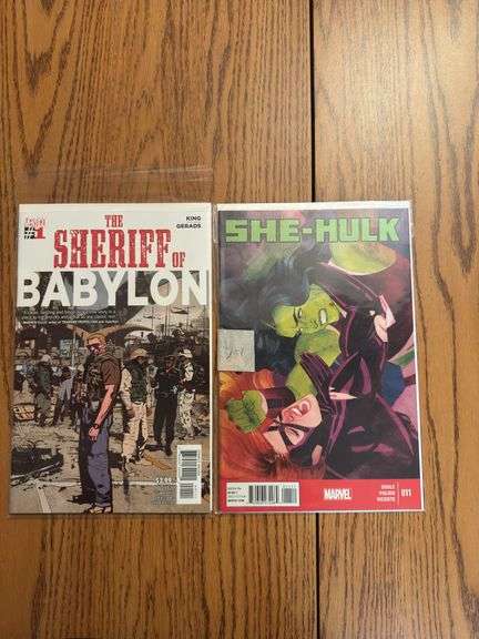 She-Hulk no. 011 / The Sheriff of Babylon No. 1 - Auction Ohio