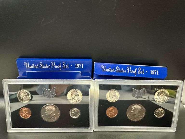U.S. Proof Sets: Two 1971 S - Auction Ohio