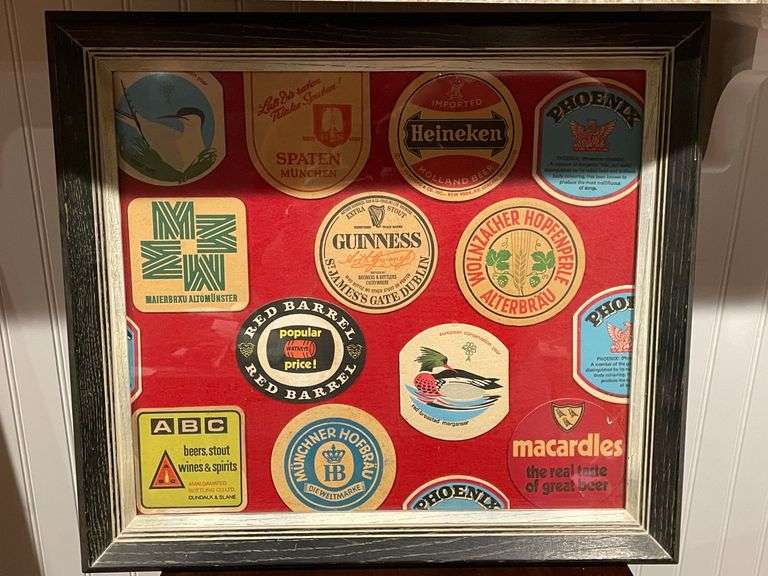 Beer Memorabilia & Framed Bar Décor - Auction Ohio