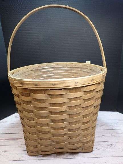 Longaberger 1984 12 Inch Measuring Basket W/ Liner - Auction Ohio