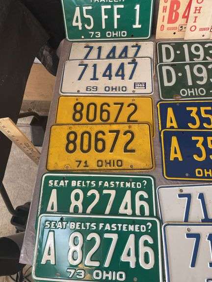 License Plates - Auction Ohio
