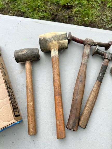 Five Vintage Hammers and Mallets - Auction Ohio