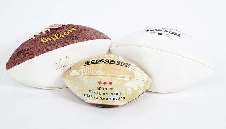 TWO (2) FOOTBALLS AUTOGRAPHED BY CHAD OCHOCINCO AND A LIMITED EDITION ...