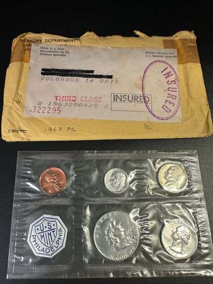 1963 Philadelphia Uncirculated Coin Set - Auction Ohio