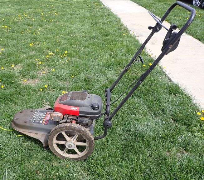 Craftsman 5.0 HP 22in. Gas Powered Push Behind Heavy Duty Weed Trimmer ...