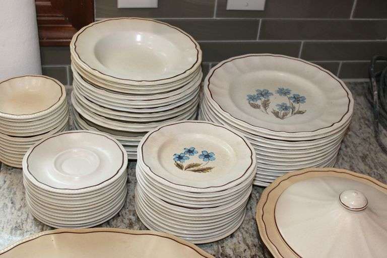 English Kensington Ironstone Dishware Set - Auction Ohio