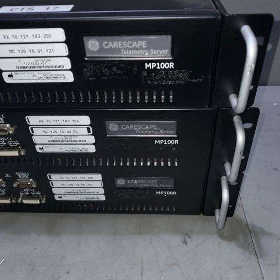 Lot of 3 GE MP100R Carescape Telemetry server - Auction Ohio
