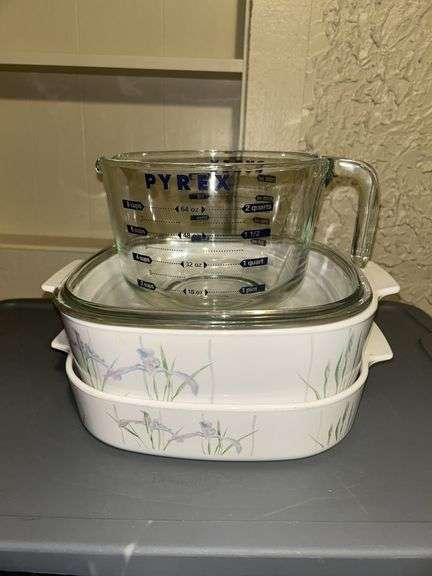 Large Pyrex Measuring Cup & Casserole Dishes - Auction Ohio