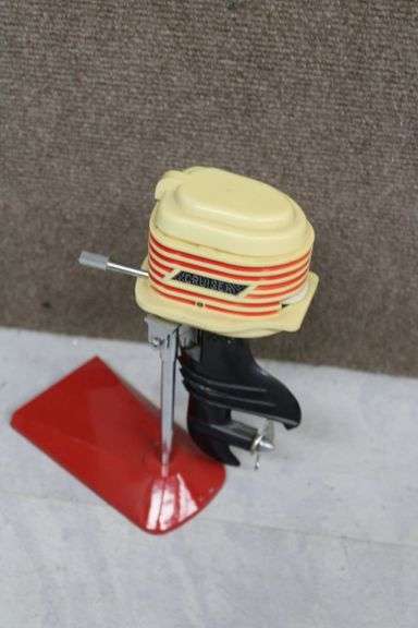 Vintage Cruiser Toy Outboard Motor with Red Base - Auction Ohio