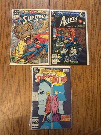 Superman The Man of Steel No. 3 / Action Comics No. 654 / Worlds Finest ...