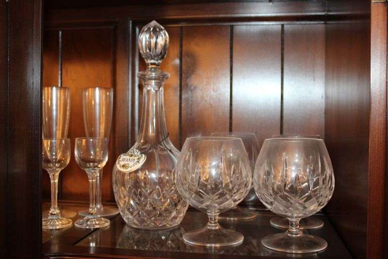 Crystal Brandy Decanter, Snifters & Stemware - Auction Ohio