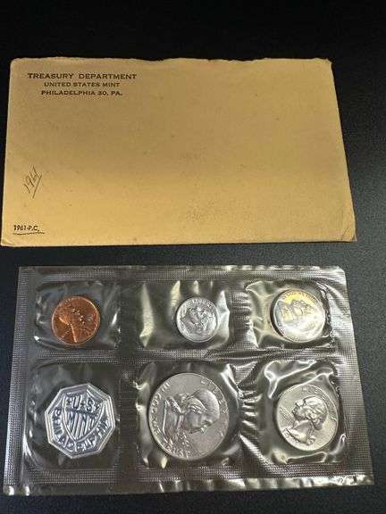 1961 Philadelphia Proof Coins - Auction Ohio