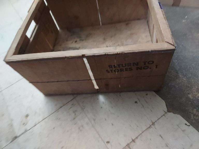 Wood Produce Crate 18''X11''X23'' - Auction Ohio