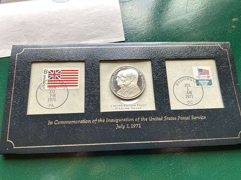 1971 United States Post Office Commemorative Sterling Silver Coin ...