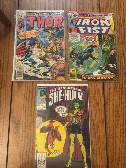 The Mighty Thor No. 275 / Iron Fist No. 6 / The Sensational She-Hulk No ...