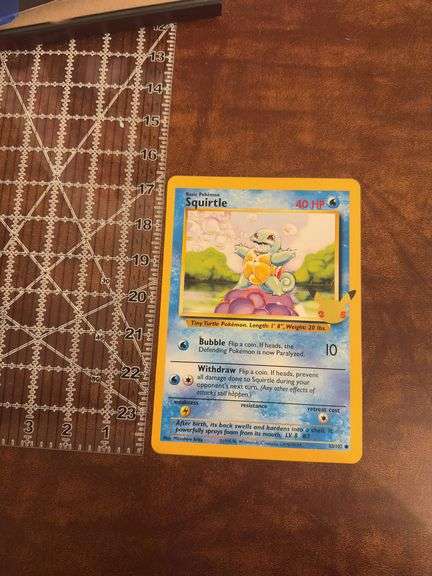 GIANT SQUIRTLE POKÉMON CARD - Auction Ohio