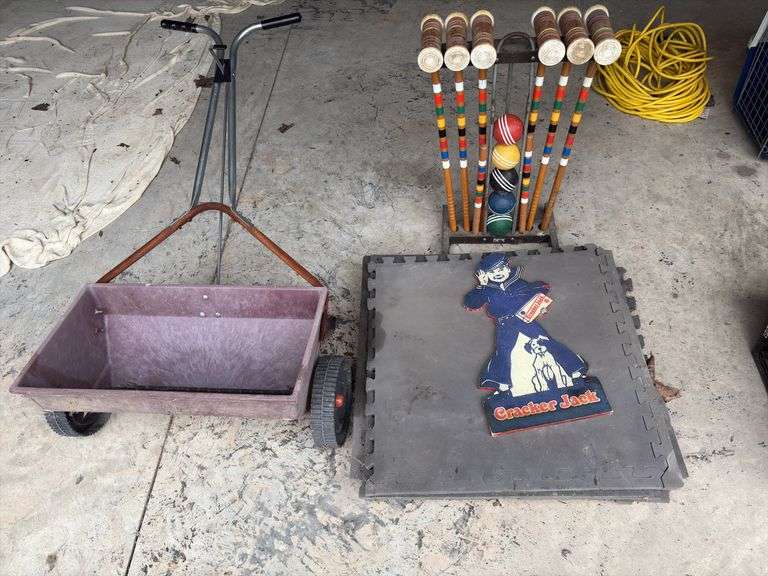 Drop Spreader, Croquet Set and Work Pads - Auction Ohio