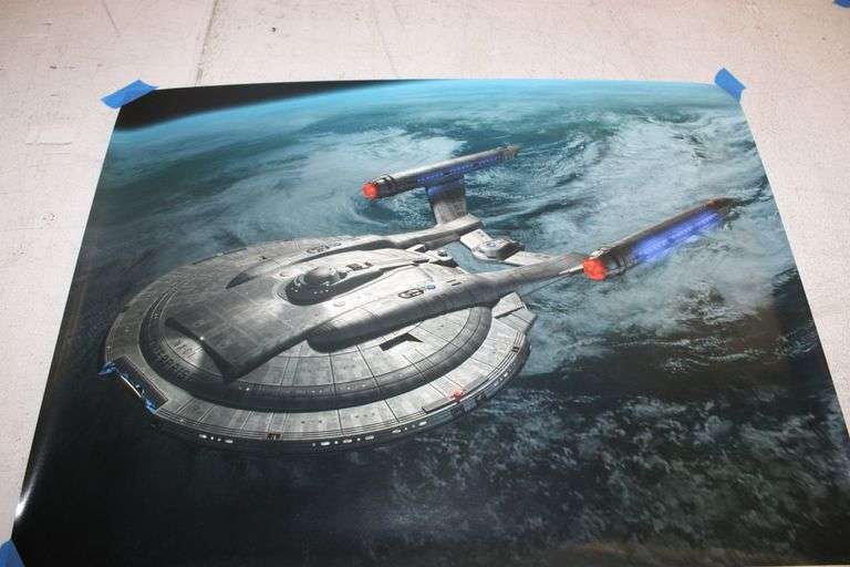 Star Trek U.S.S. Enterprise Poster - Auction Ohio