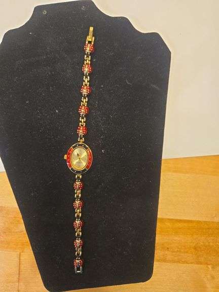 Joan rivers ladybug wristwatch - Auction Ohio