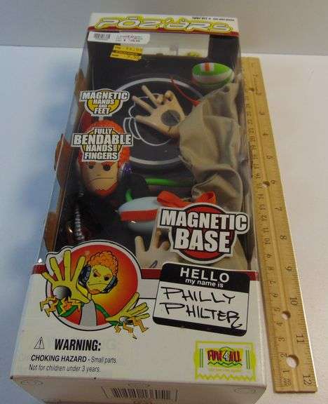New 2001 Fun-4-All Corp Pozers Philly Philter Action Figure - Auction Ohio