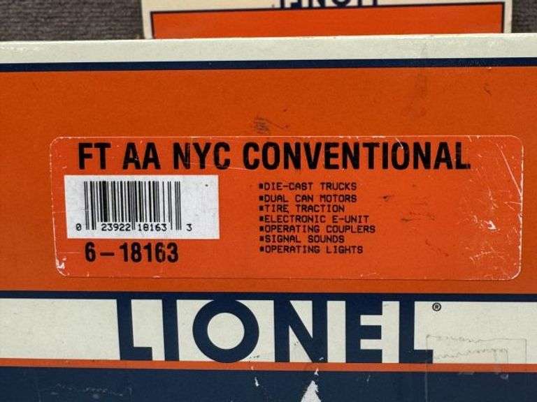 Lionel FT AA NYC Conventional Diesel Locomotive Set with Box - Auction Ohio