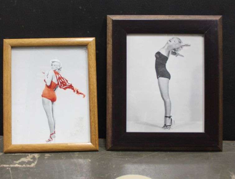 Two Framed Pin-Up Style Portrait Photos - Auction Ohio