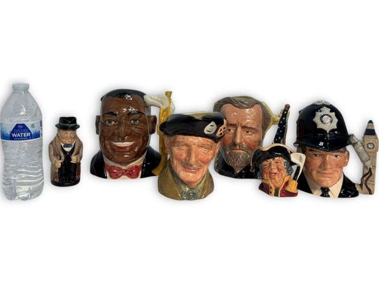SIX VARIOUS ROYAL DOULTON CERAMIC "TOBY" MUGS. - Auction Ohio