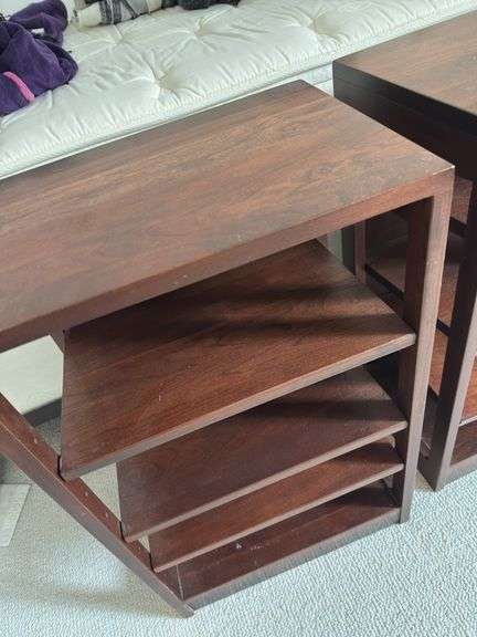 2 small wood shelves - Auction Ohio