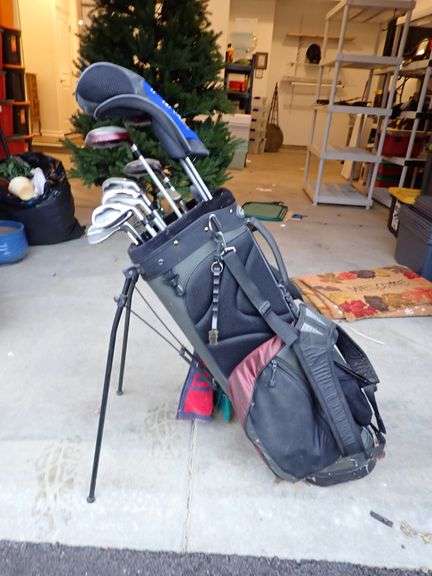 Golf bag w/contents - Ping G5 Driver - intech Fireline Stanless Woods ...