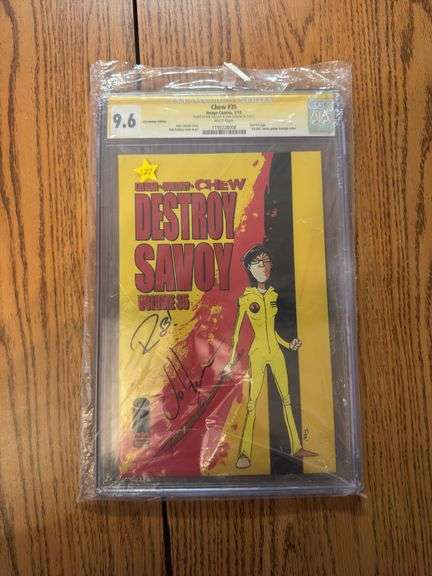 Chew No. 35 GRADED 9.6 CGC SIGNATURE SERIES Signed by Rob Guillory ...