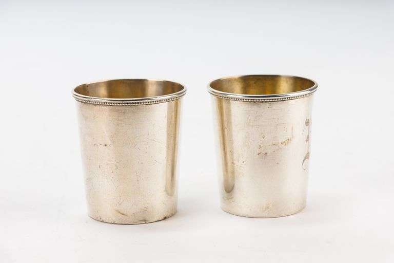 Pair of Sterling Silver Small Cups - Auction Ohio